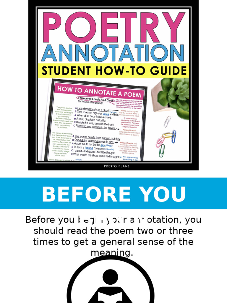 Steps for Poetry Annotation | PDF | Poetry
