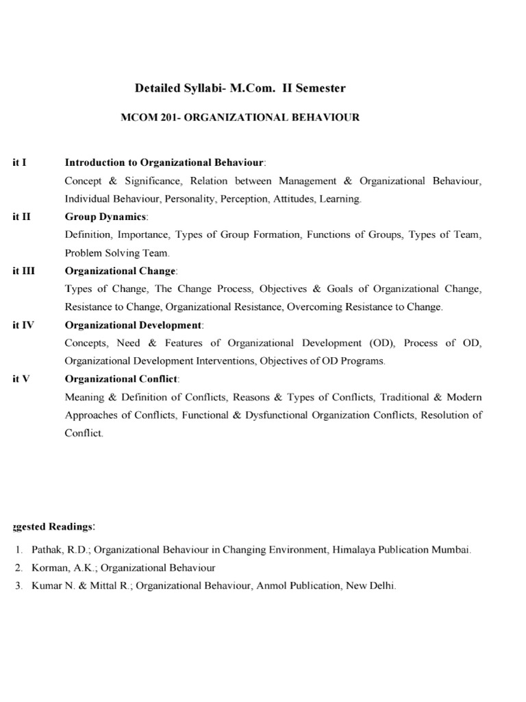 Syllabus | PDF