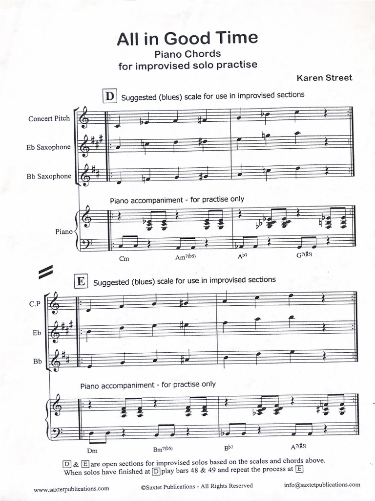 All in Good Time - Piano Chords | PDF