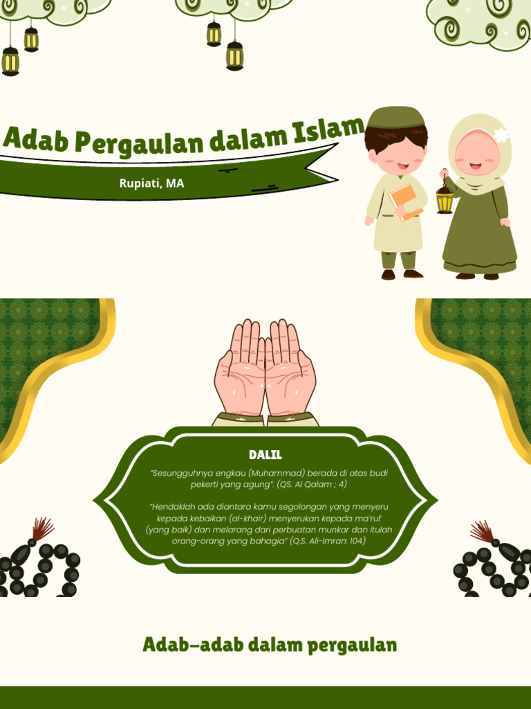 Adab Pergaulan Dalam Islam | PDF