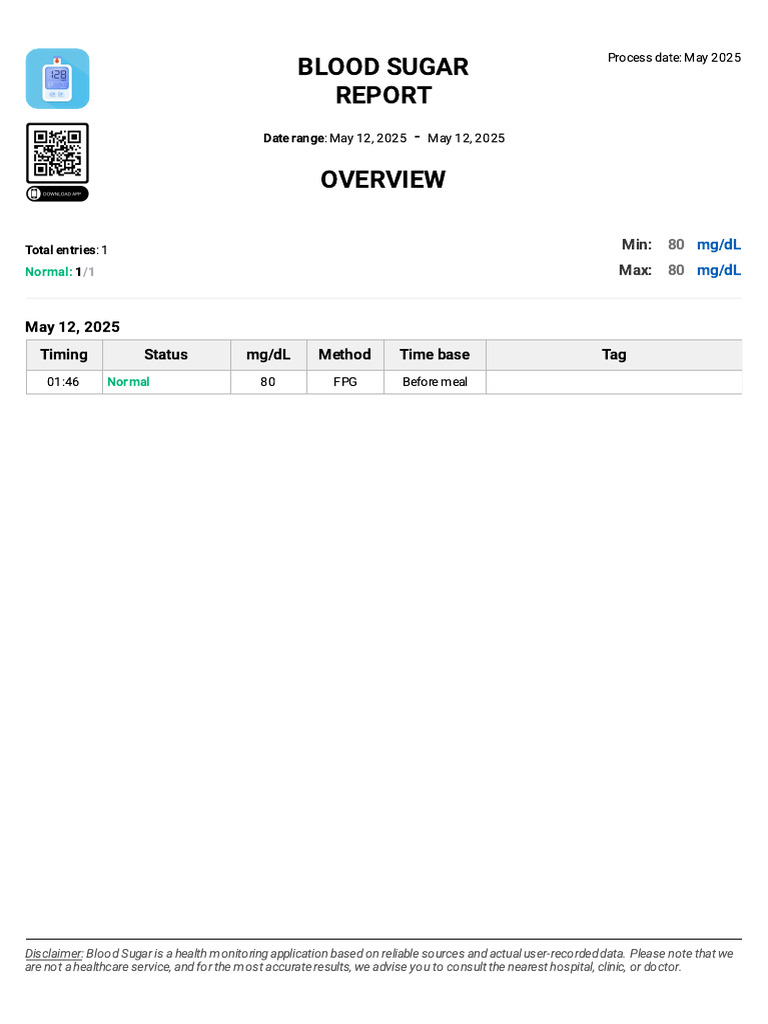Report_Blood_Sugar_12_05_2025_06_21 | PDF