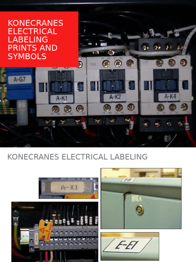 Konecranes Electrical Labeling Guide | PDF | Switch | Relay