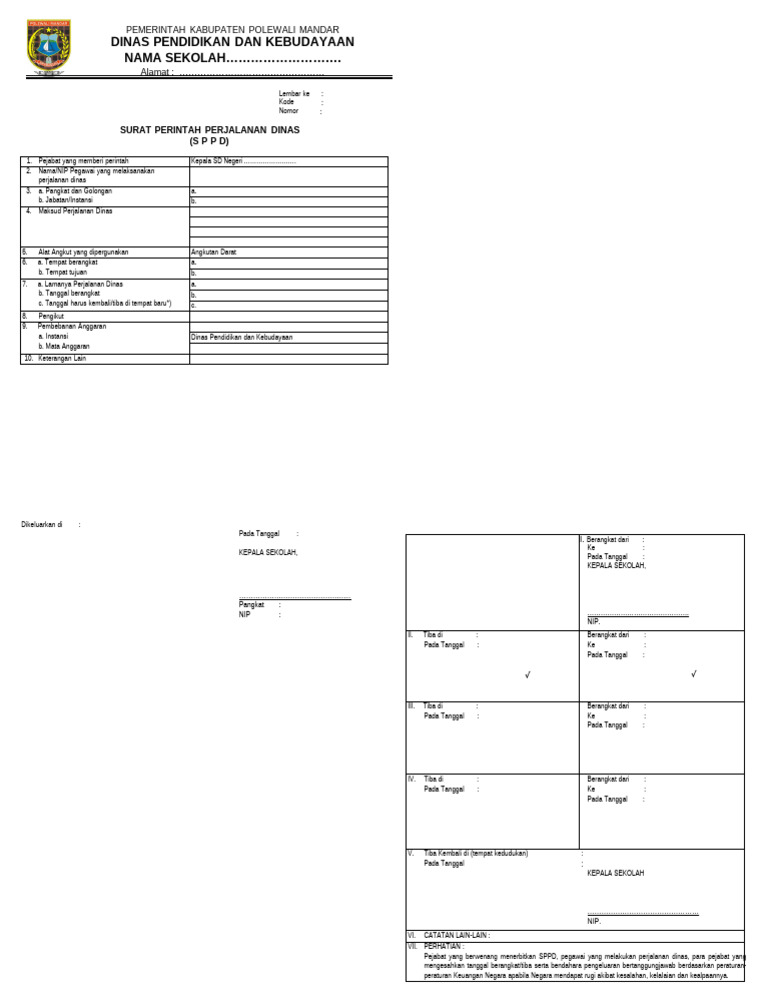 Blangko SPPD 2021 | PDF