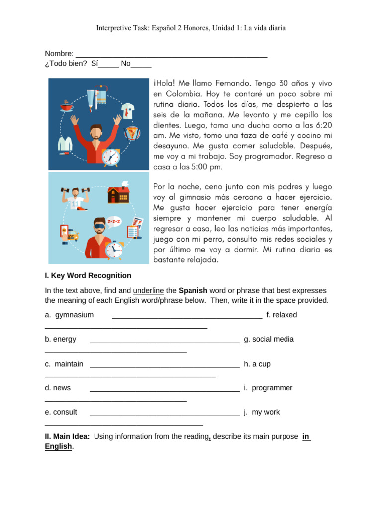 SP 2 Unit 1 IPA Interpretive Reading 2021 | PDF | Linguistics | Human ...