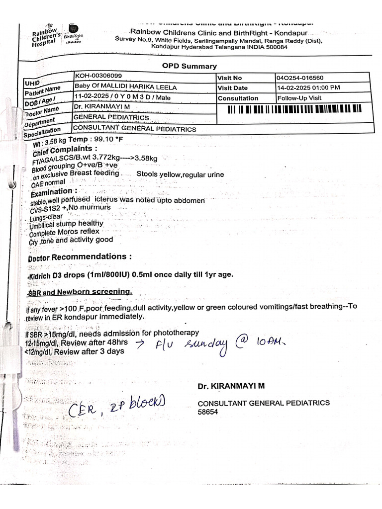 Newborn Baby Discharge Summary | PDF