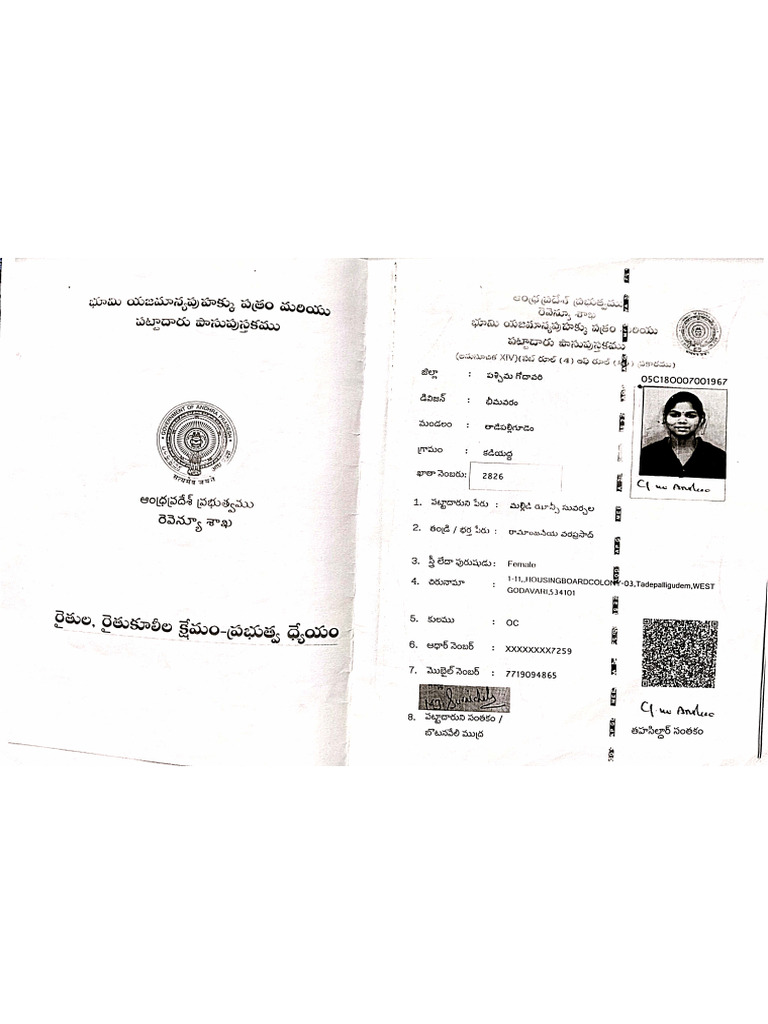 Babia Gril and Passbook | PDF