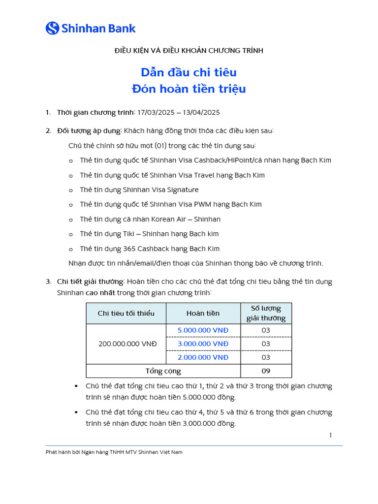 T&C - UPSALE - PLAT-SIGN - Mar25 - TOP SPEND - VN | PDF
