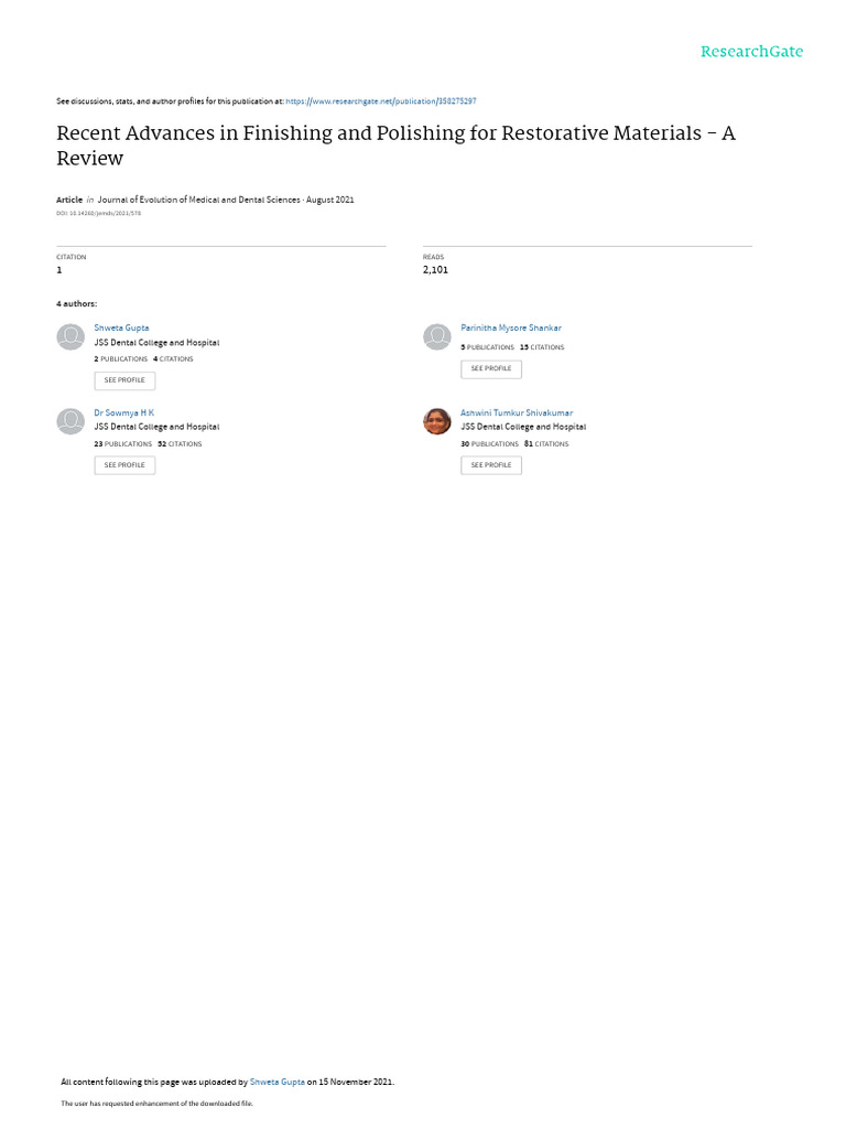 Recent Advances in Finishing and Polishing For Res | PDF | Wear | Abrasive