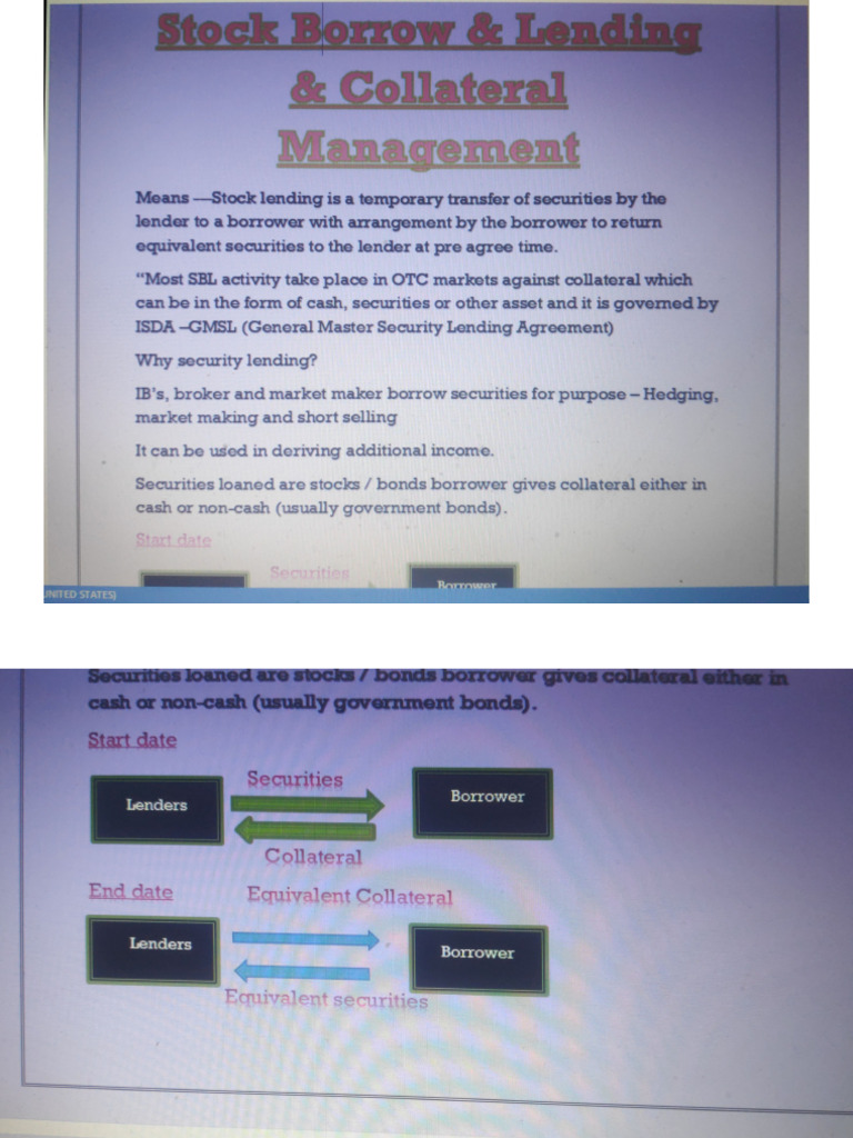 Stock Borrowing and Lending | PDF