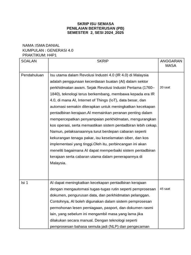 2024_25_Skrip Isu Semasa Copy 4 | PDF