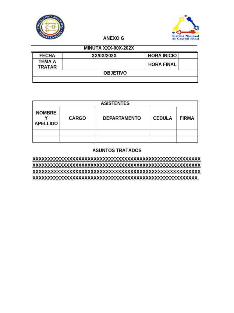MINUTA Formato | PDF