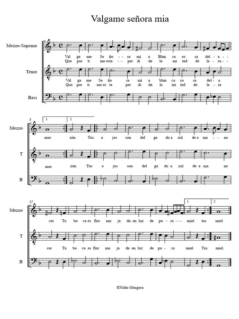 Valgame Señora Mia | PDF