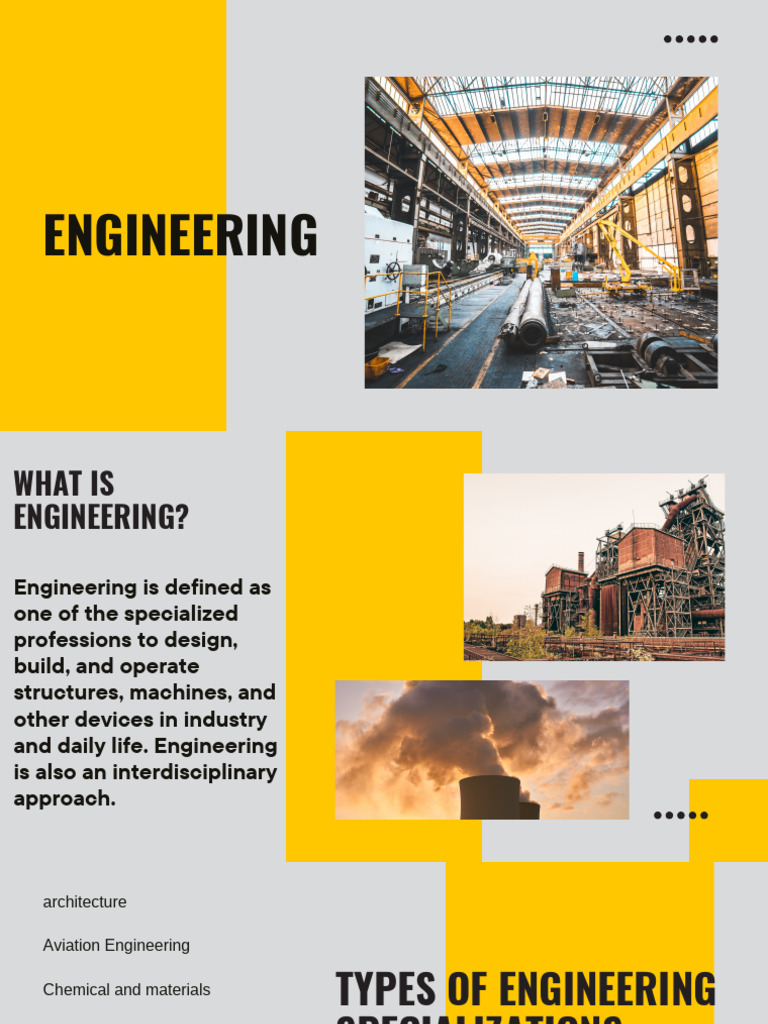 Yellow Gray and Black Minimalist Industries Presentation | PDF