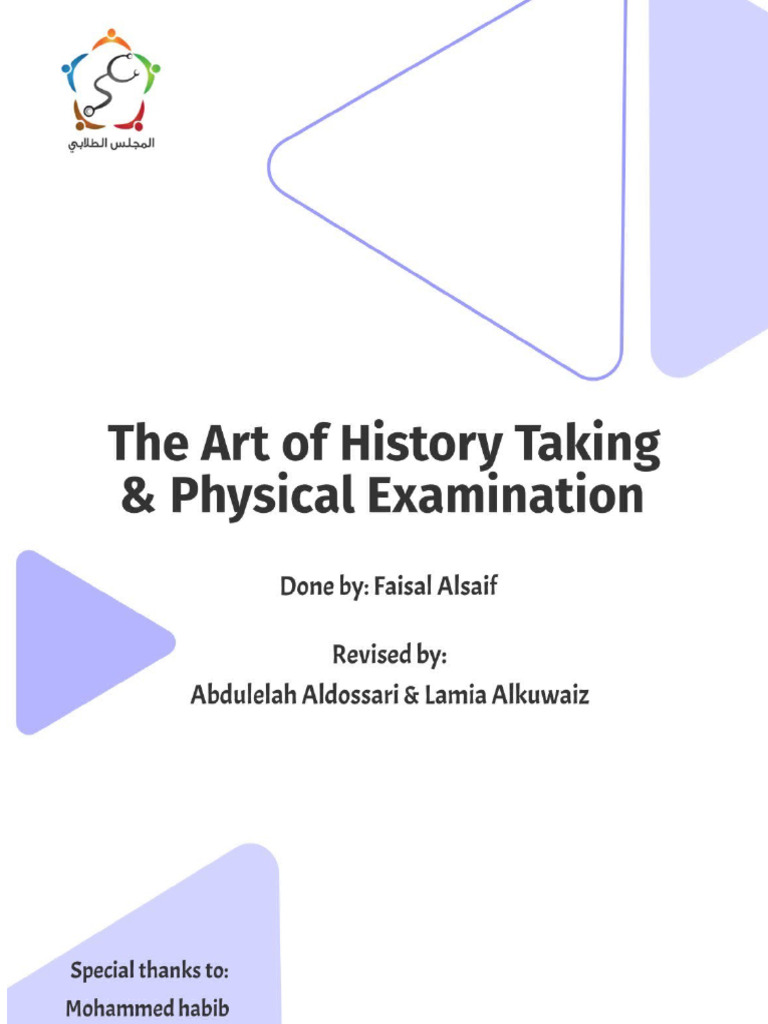 History Taking and Physical Examination | PDF | Diabetes | Abdomen