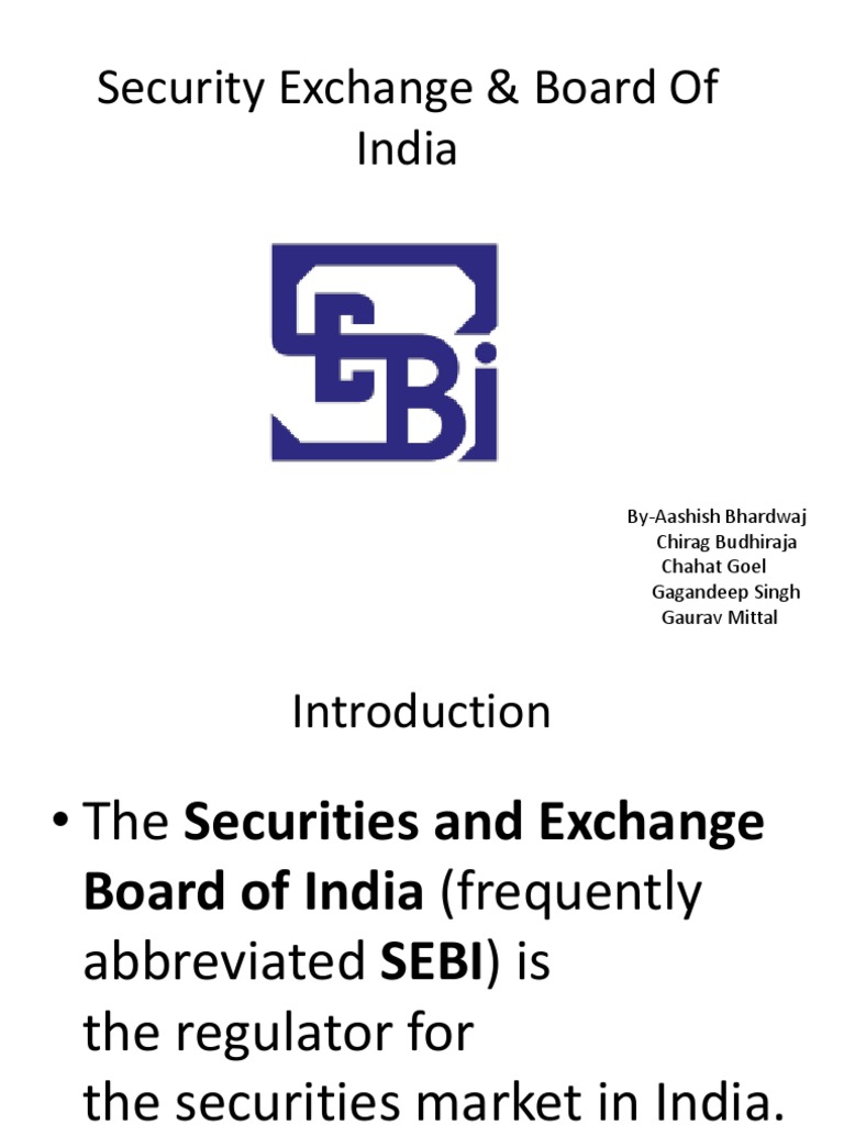 Security Exchange & Board of India | PDF | Stock Exchange | Stocks