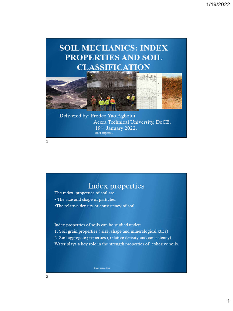Index Properties of Soil. Understand Soil Properties. | PDF | Particle ...