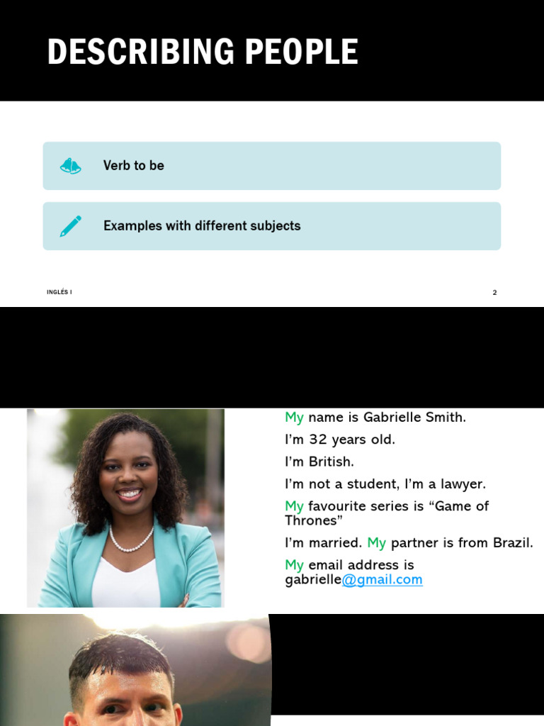 2 Unit 1- Describing people | PDF