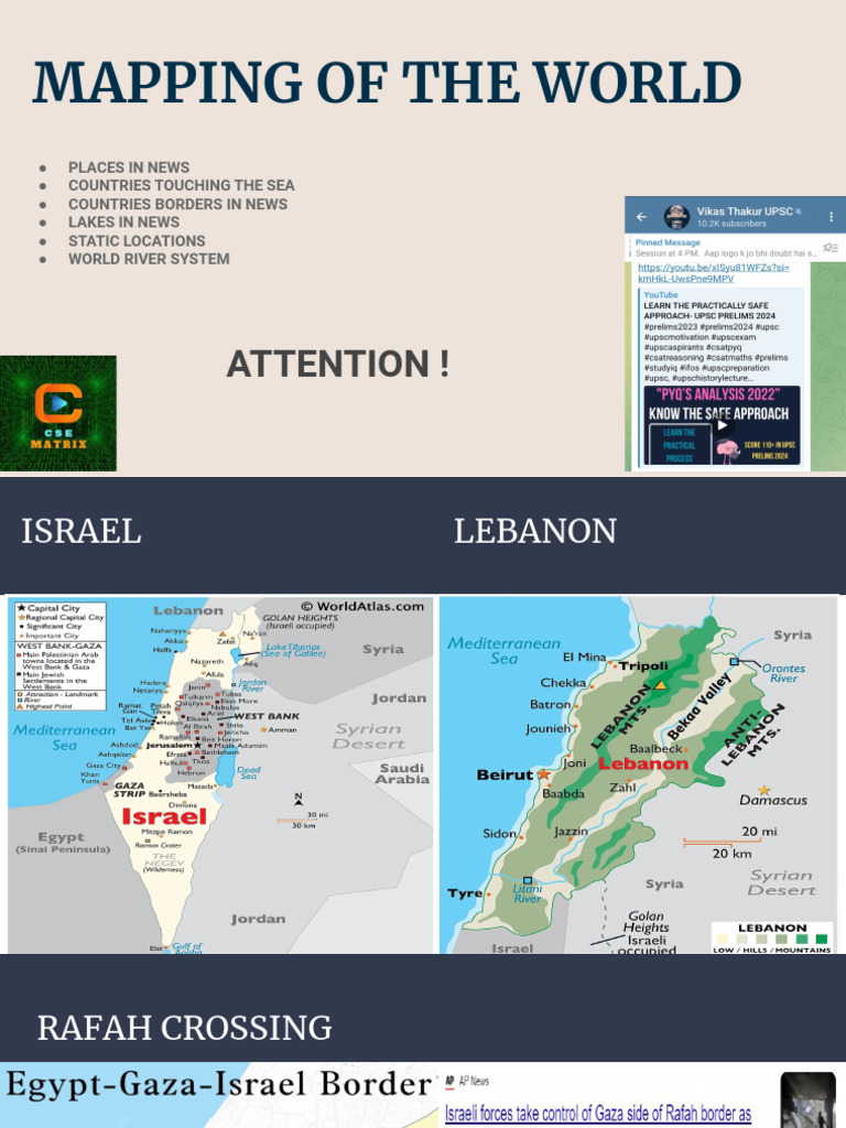 Places in News + World Mapping | PDF