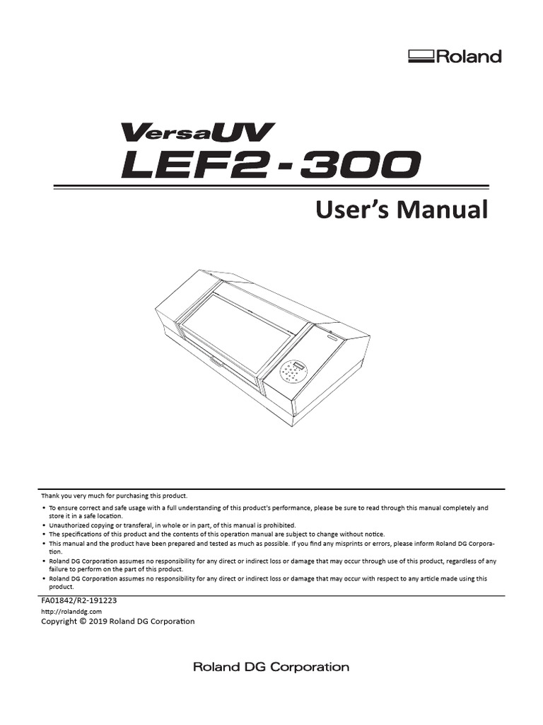 Lef2-300 Use en R2 | PDF | Printer (Computing)