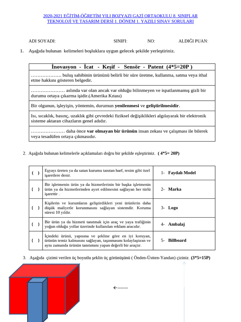 İnovasyon - İcat - Keşif - Sensör - Patent (4 5 20P) | PDF