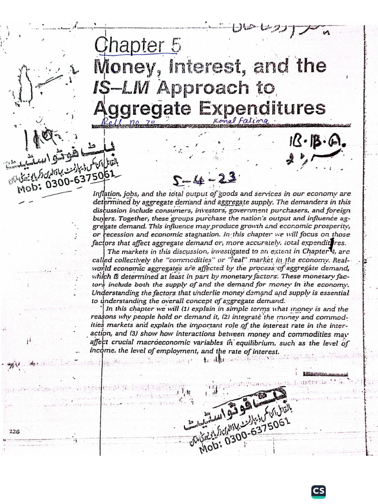 Chp-5 IS-LM (1) | PDF