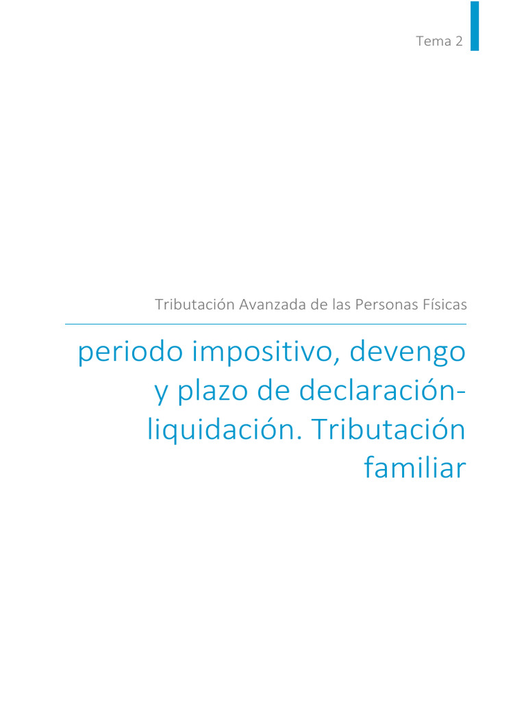 tema 2 IRPF | PDF | Impuestos