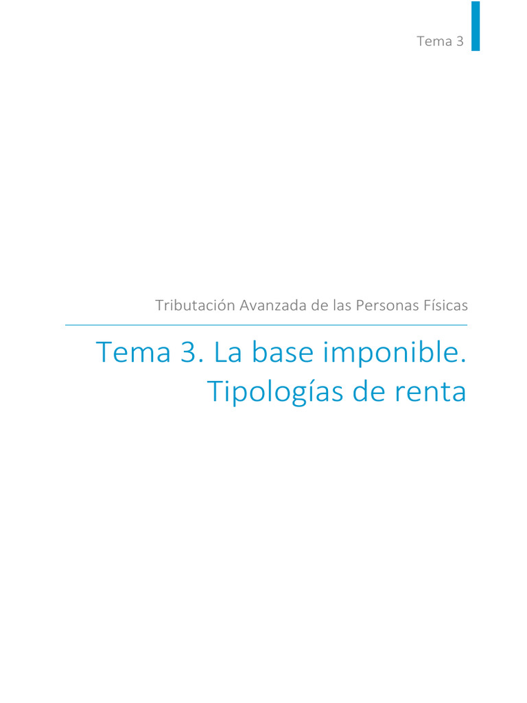 Tema 3 IRPF | PDF | Impuestos | Impuesto sobre la renta