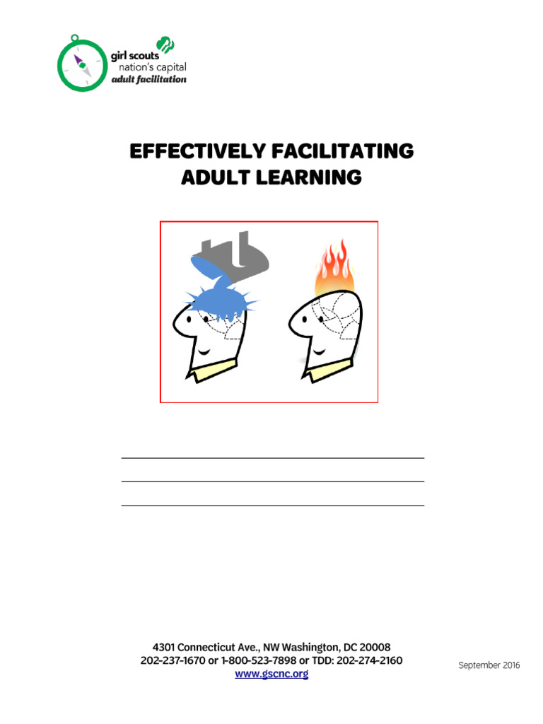 Adult - Facilitation Handout | PDF | Learning Styles | Learning