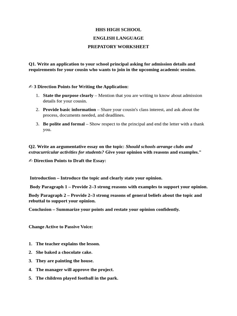 Worksheet 1 | PDF