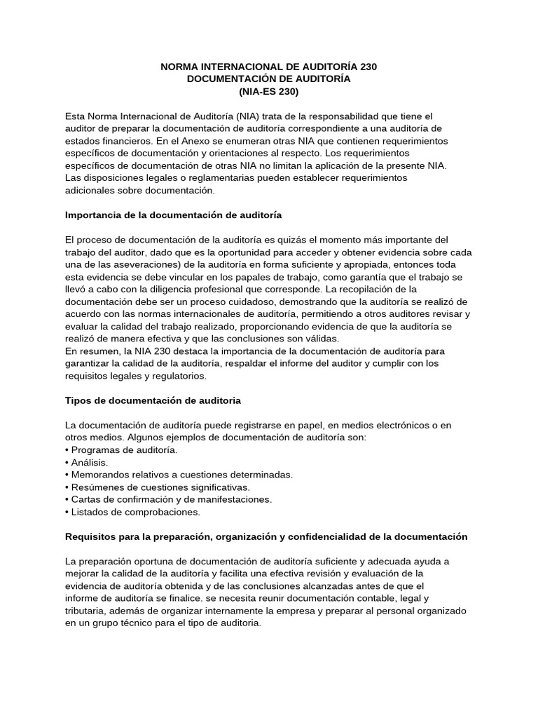 Normas Auditoría | PDF | Auditoría | Contralor