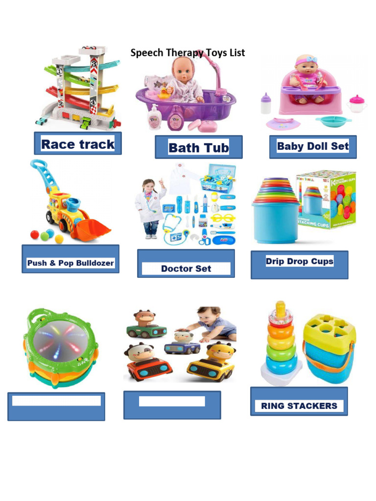 Speech Therapy Toys List | PDF