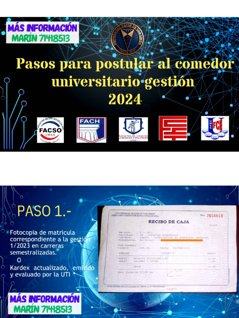 Pasos para postular Beca Comedor 2024 | PDF
