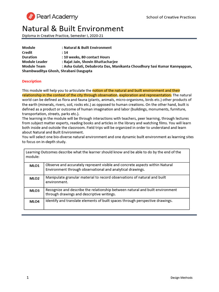 MDF - Natural Built Environment 2020 - Version No. PA 270720 | PDF ...