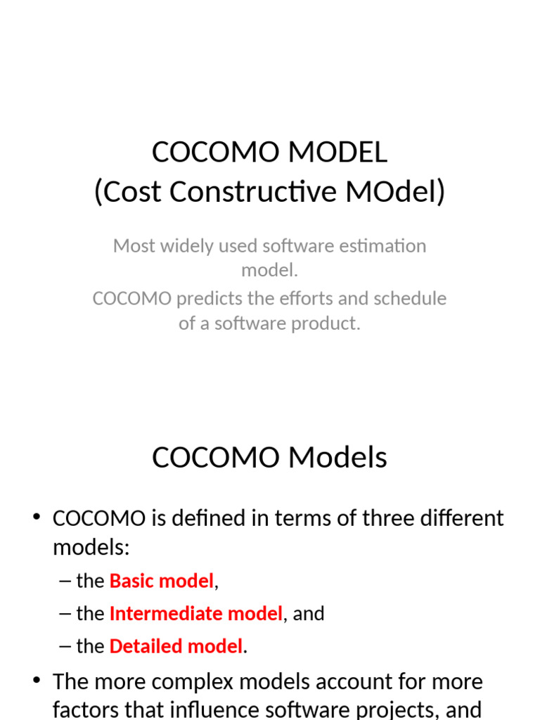 Cocomomodel 190120051151 | PDF | Software | Software Engineering