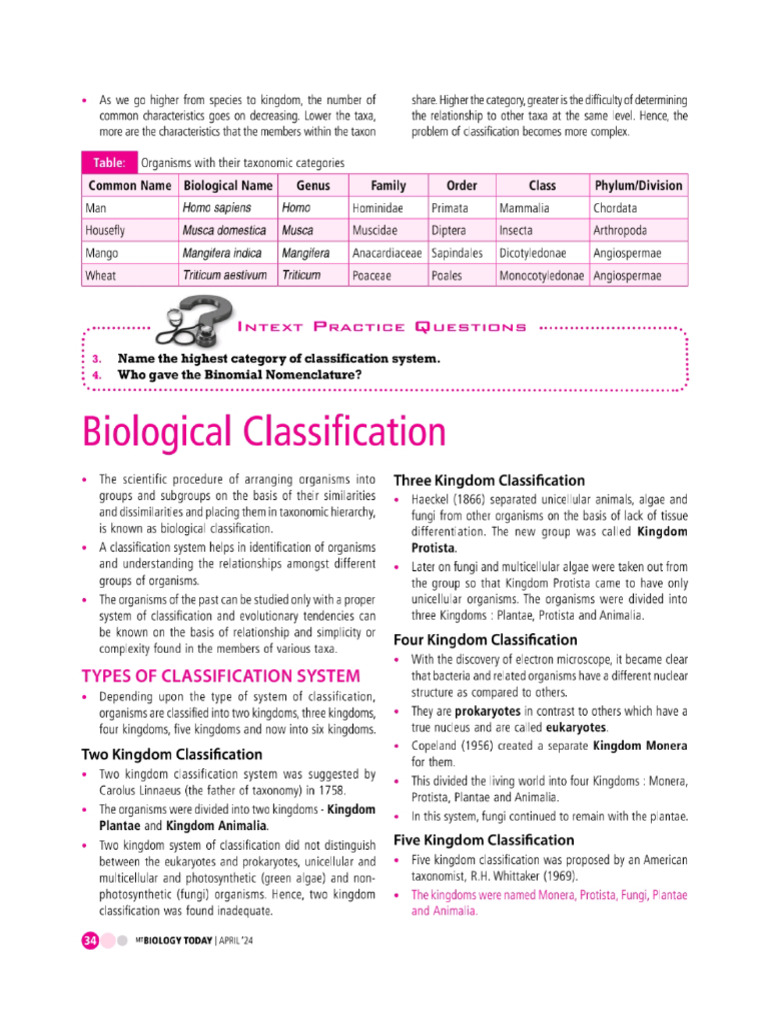 biological classification | PDF