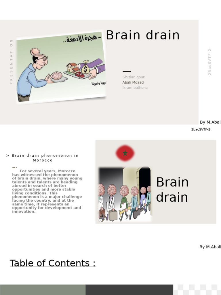 Brain Drain Presentation | PDF | Human Capital Flight | Economies