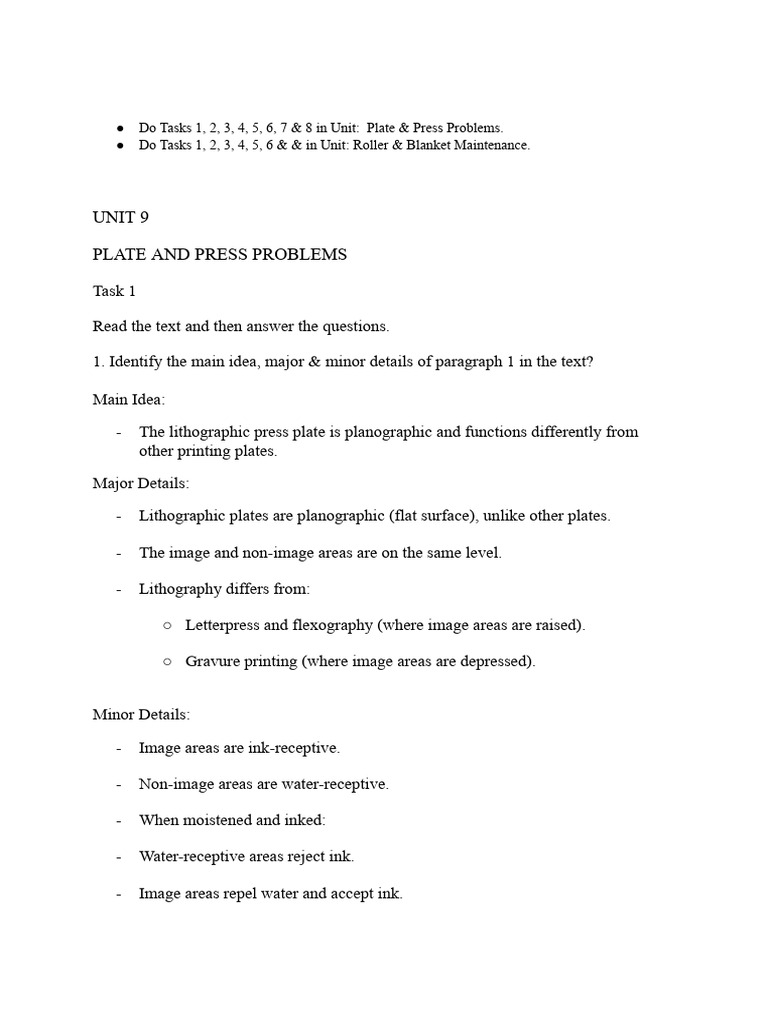 BT UNIT9-10 Trần Thị Lệ Minh | PDF | Lithography | Printing