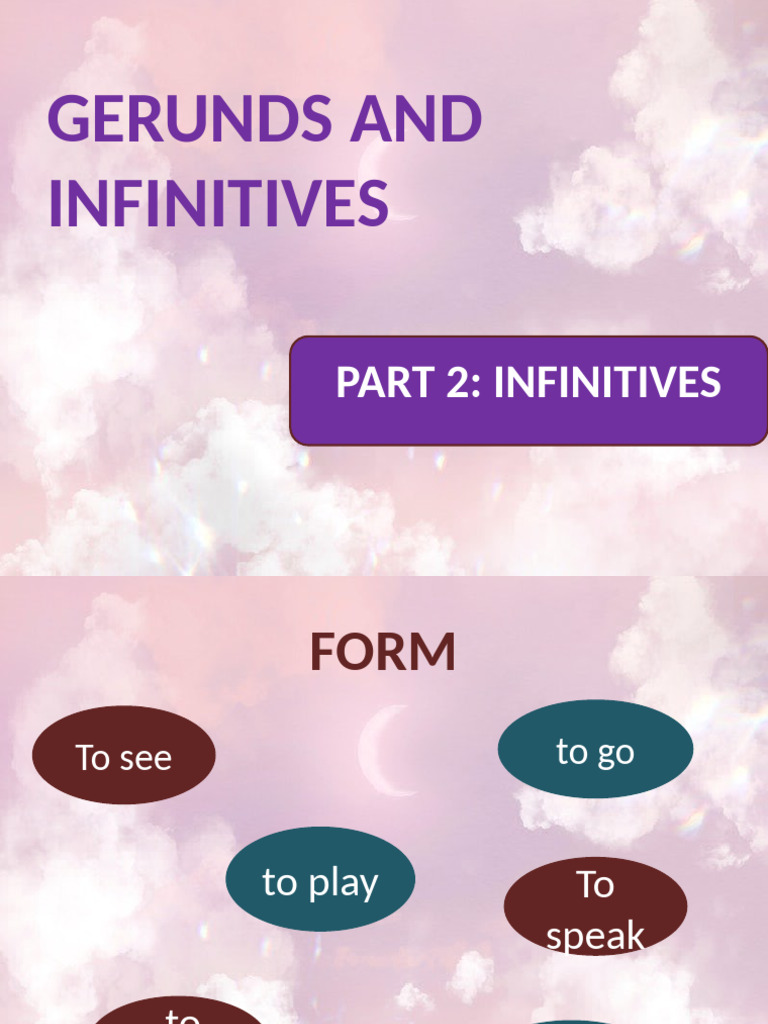 Gerunds and Infinitives Part 2 | PDF