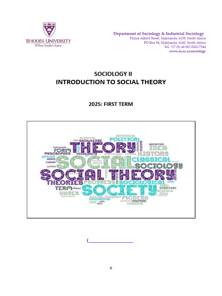 Introduction to Classical Social Theory | PDF | Max Weber | Sociology