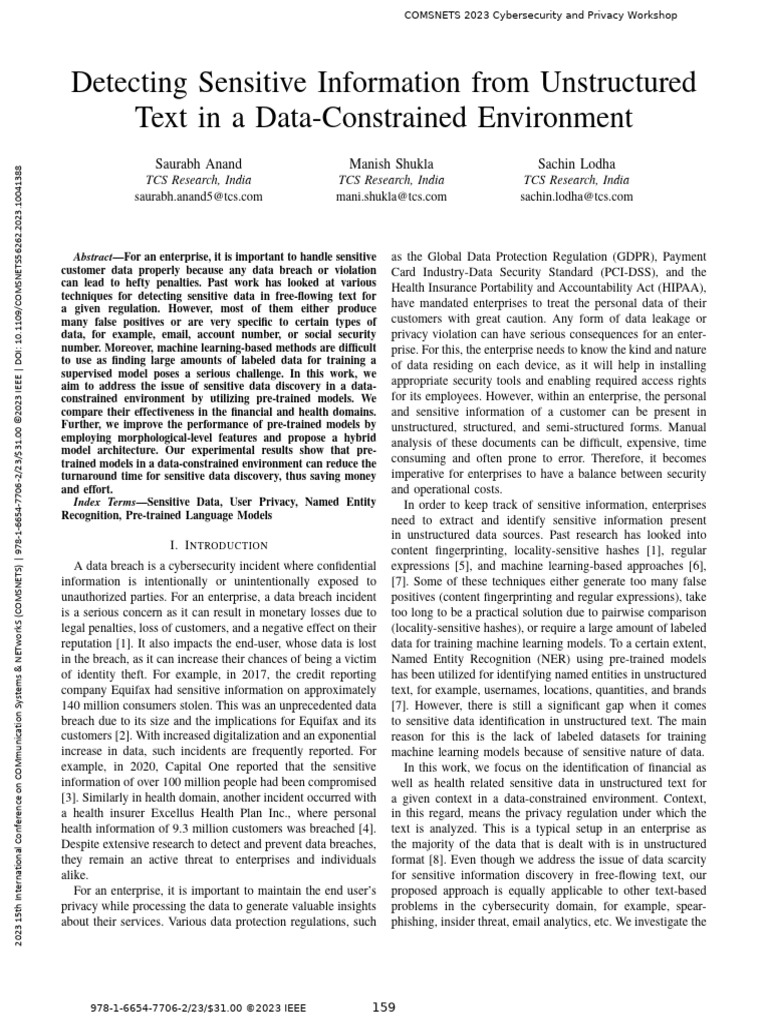 Detecting_Sensitive_Information_from_Unstructured_Text_in_a_Data-Constrained_Environment | PDF ...