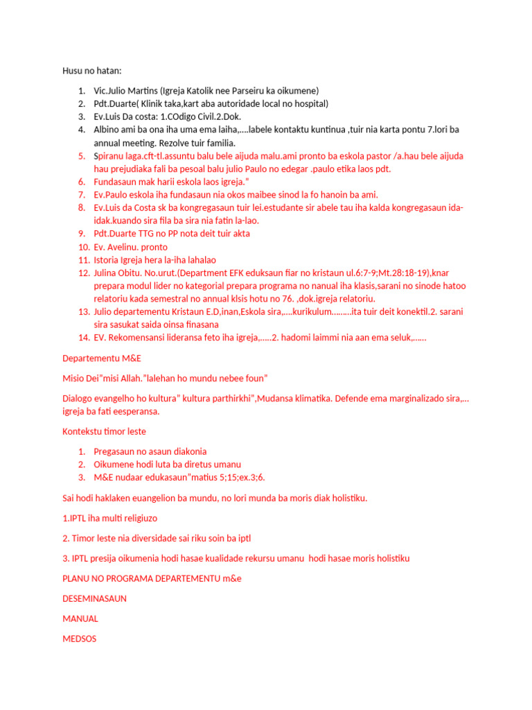 2025 1104 Husu No Hatan Relatoriu Daruak. | PDF