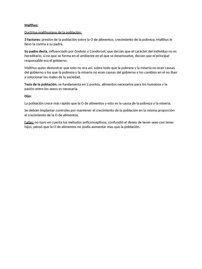 Malthus | PDF