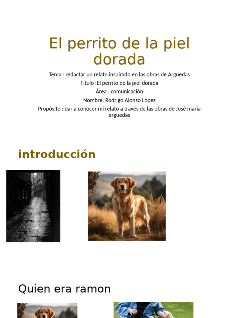 El Perrito de La Piel Dorada | PDF