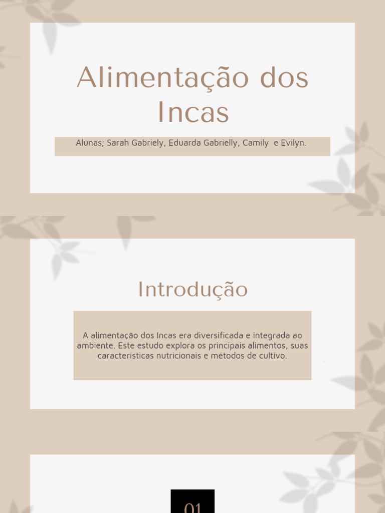 Alimentação Dos Incas - PPTX 20250424 211847 0000 | PDF | Agricultura ...