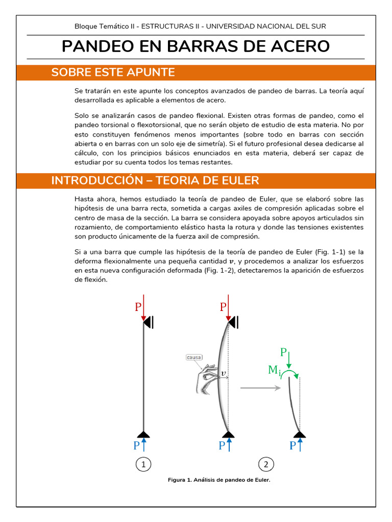 BII - Pandeo de Barras | PDF | Pandeo | Ingeniería de Edificación