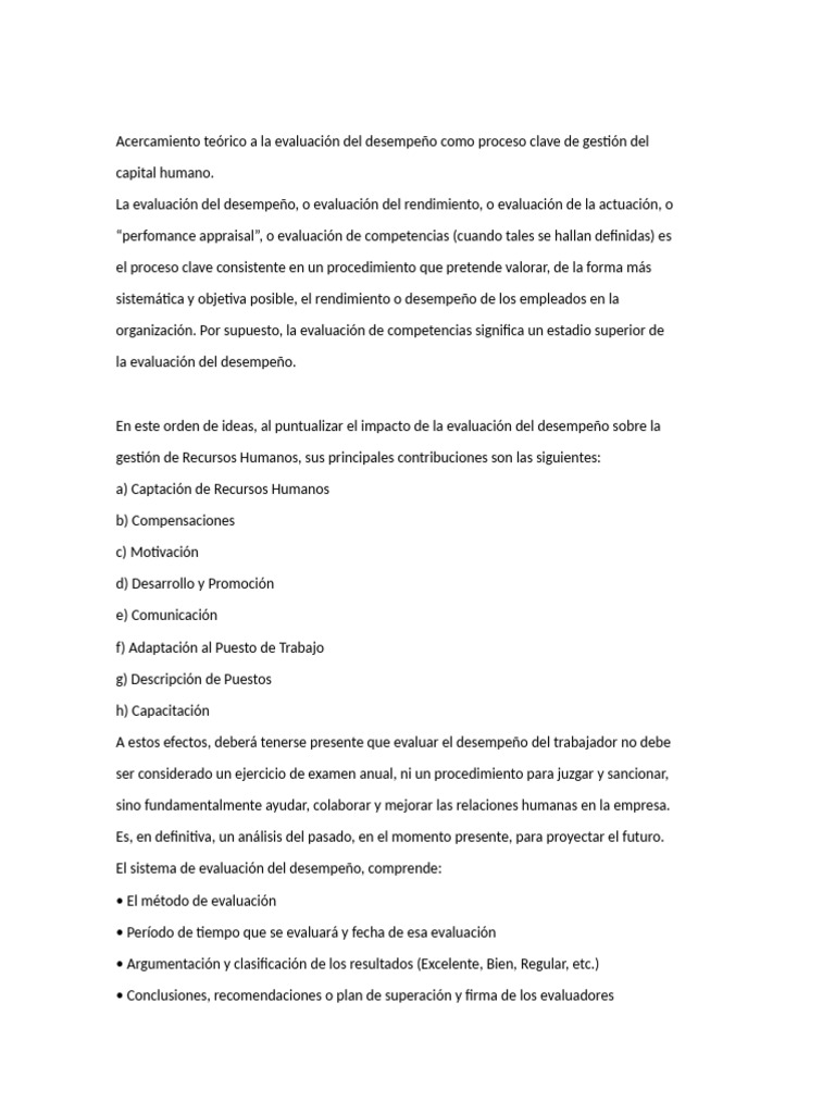 Tarea de Leidy Yo | PDF | Gestión de recursos humanos | Evaluación de desempeño