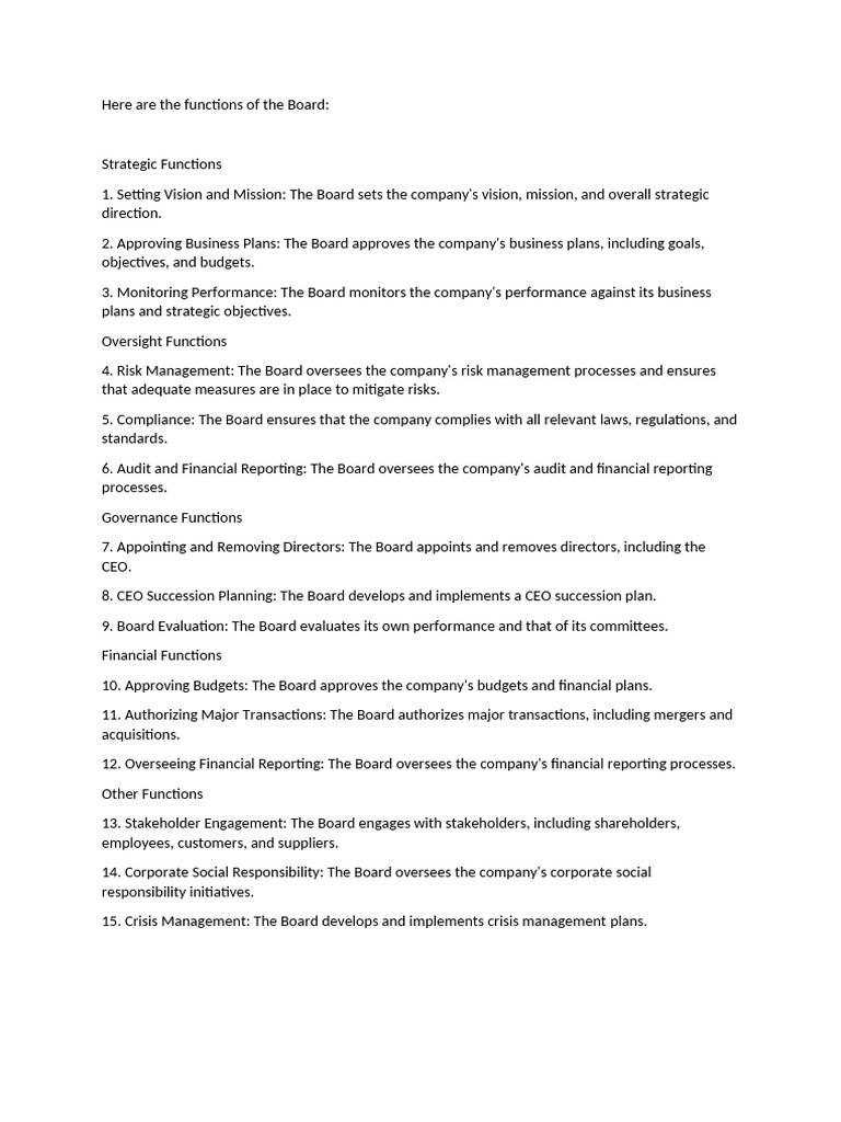 3.5.functions of The Board | PDF