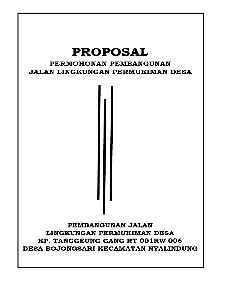 Proposal Jalan | PDF