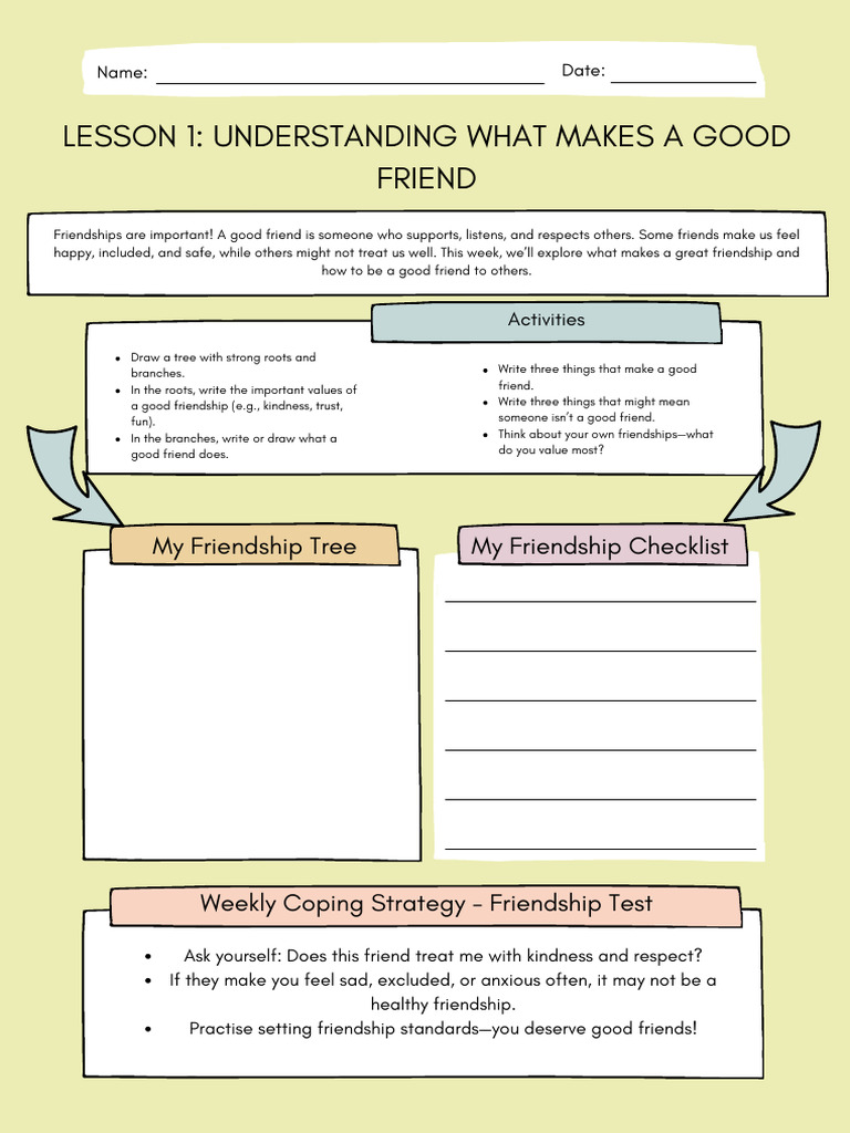 Building Healthy Friendships Guide | PDF