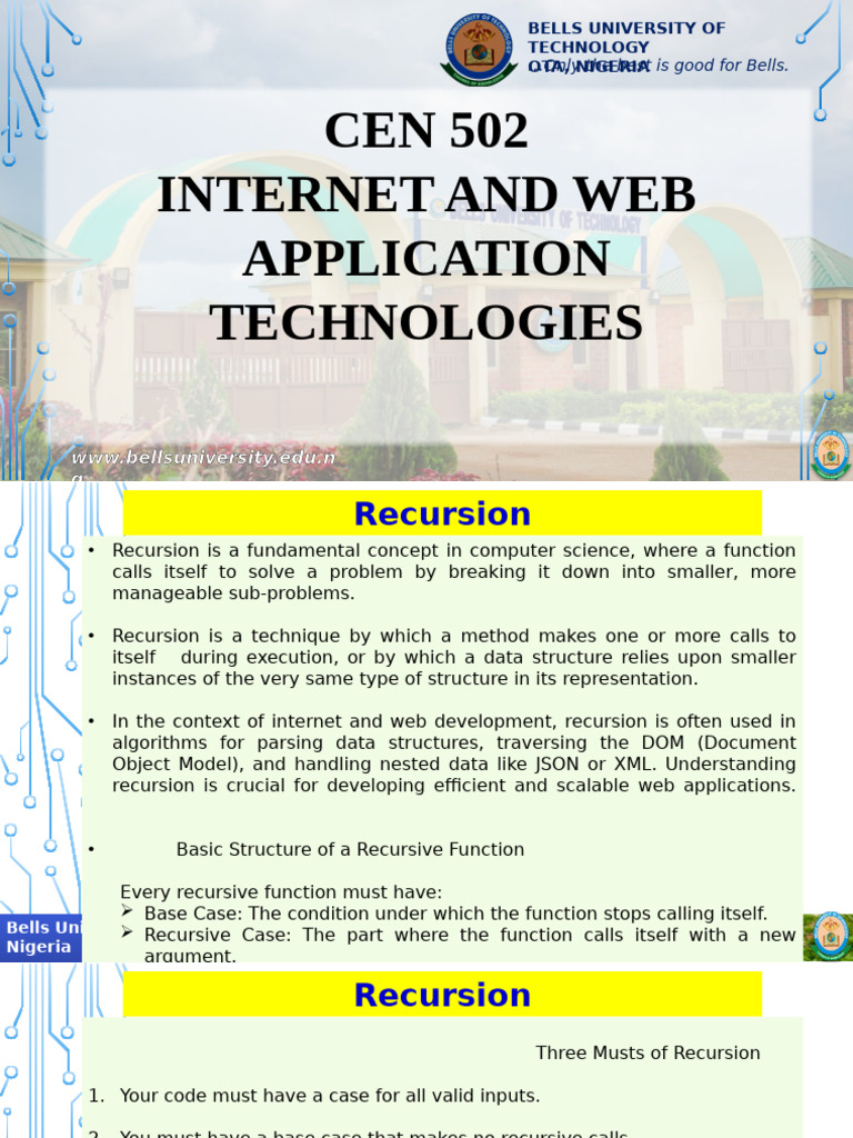 Cen 502 (Internet and Web Application Technologies)-Week 8 | PDF | Graphical User Interfaces ...